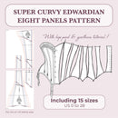 Edwardian Corset Pattern - 1906 - Ref Madame - US Size 0 to 28 (Patron ...